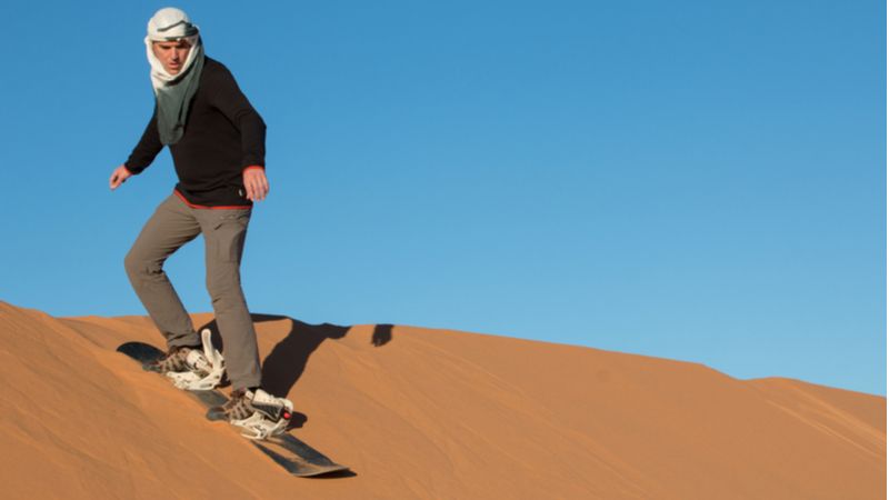 Sandboarding In Qatar: Offering Adrenaline Rush In The Desert Terrain
